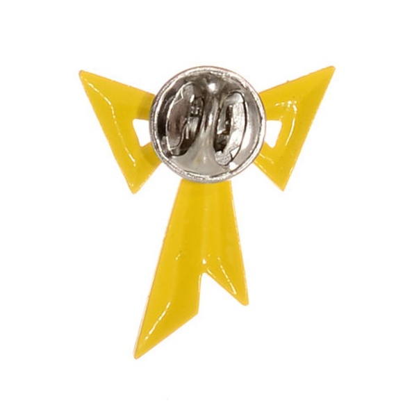 Plasticland | Jewelry | Vintage 98s Helloyellow Bow Tie Pin | Poshmark